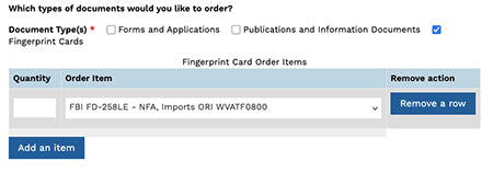 Which FD-258 Fingerprint Card Do I Need From the ATF Distribution Cent ...