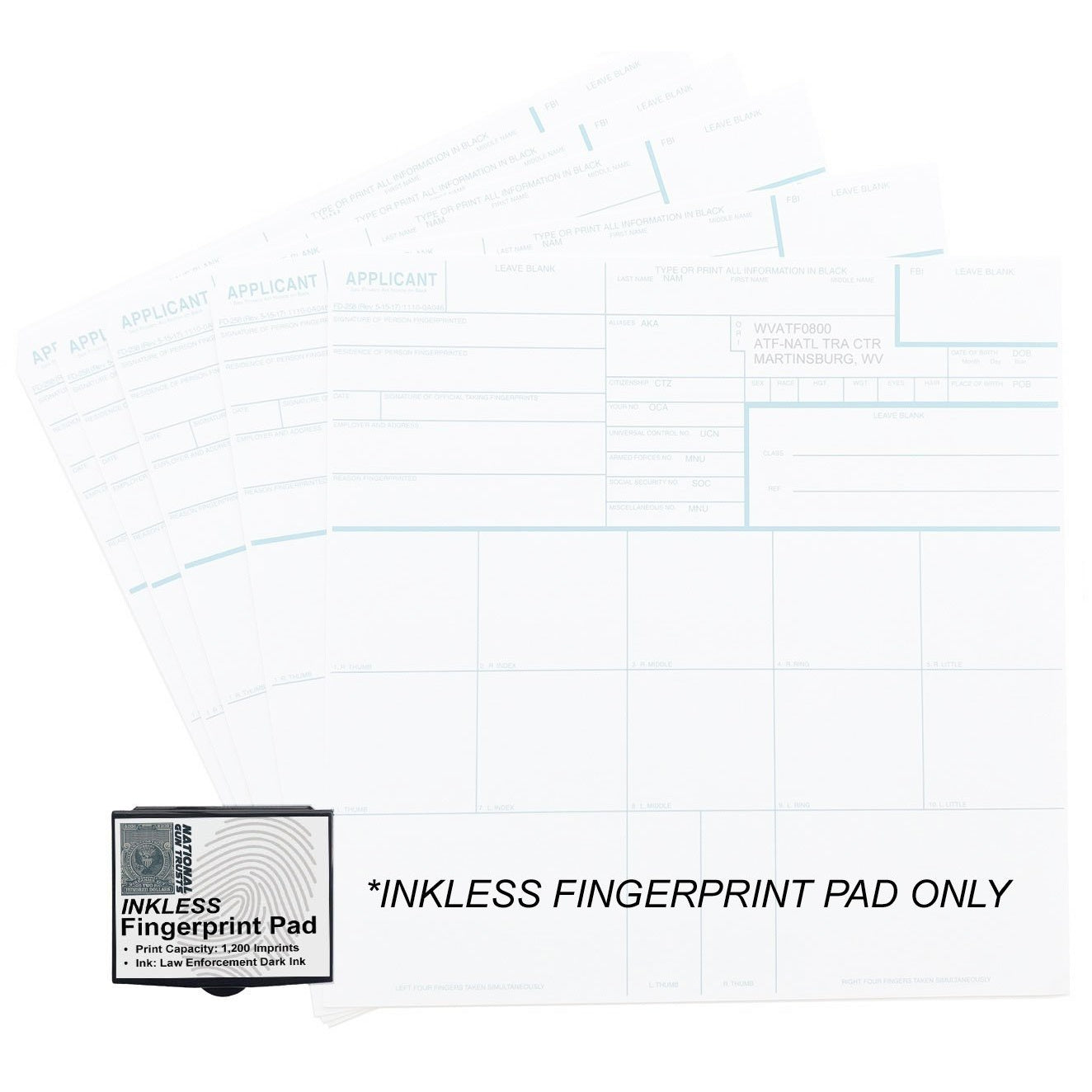 Law Enforcement Dark Inkless Fingerprint Ink Pad – National Gun Trusts