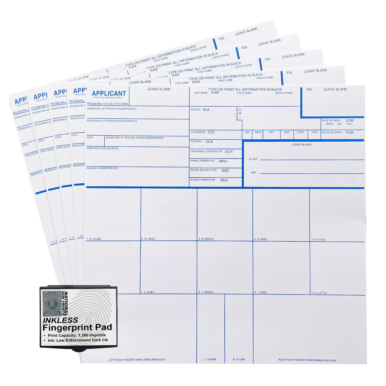 ATF Compliant FD 258 Fingerprint Cards For NFA Tax Stamp Applications atf-compliant-fd-258-fingerprint-cards-for-nfa-tax-stamp-applications