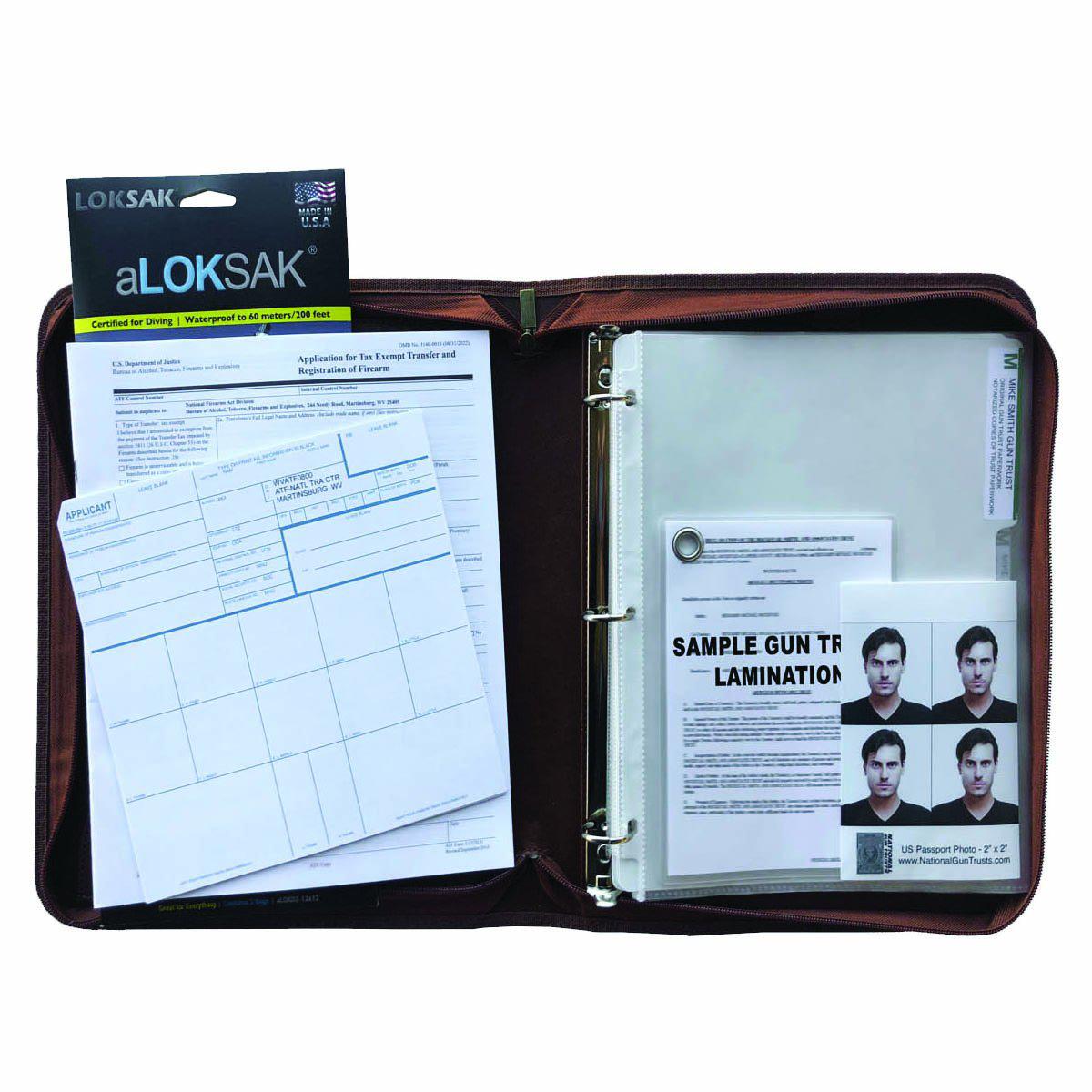 Professional NFA Gun Trust Binder with Laminated Trust Service ...